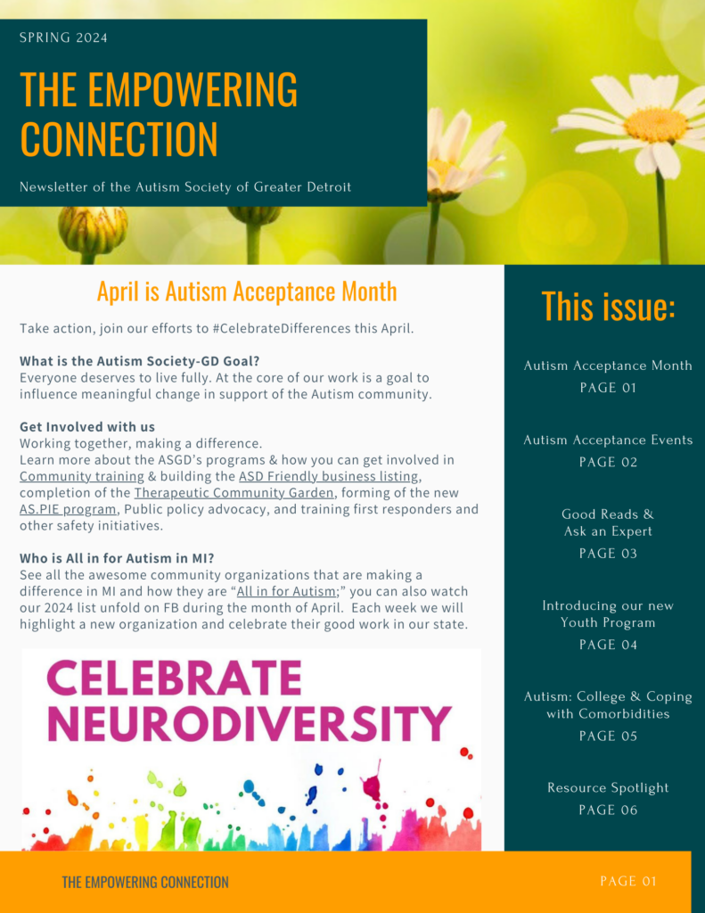 Newsletters - Autism Society of Greater Detroit